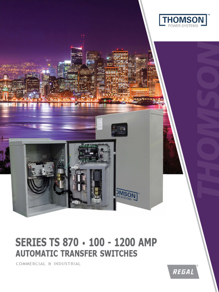 Ts870 Tsc7320 Ats Brochure | PDF | Switch | Manufactured Goods