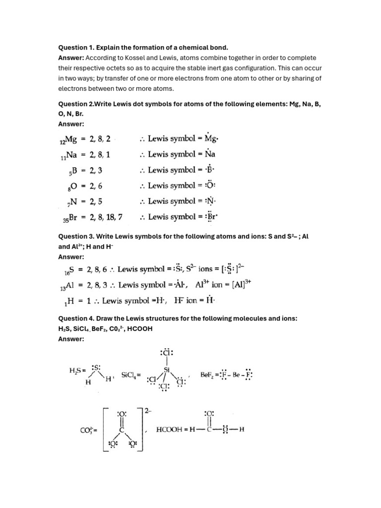 CH. 4 Chemical Bonding & Molecular Structure | PDF | Chemical Bond ...