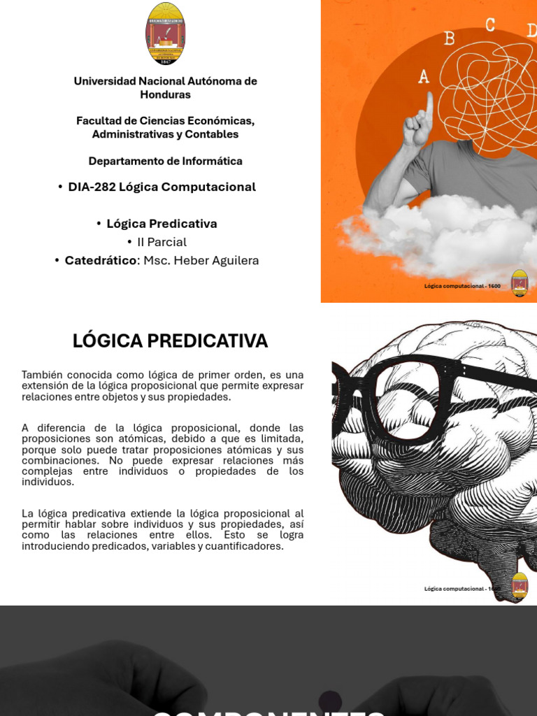 Lógica Predicativa: Fundamentos y Aplicaciones | PDF | Proposición | Lógica