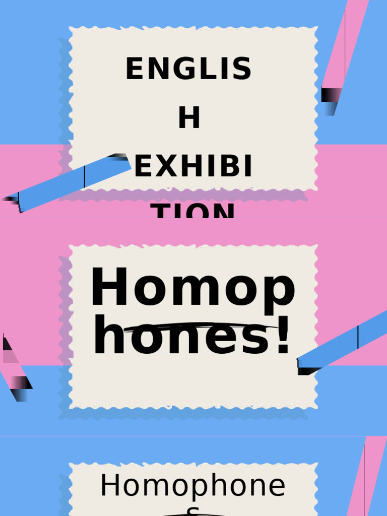 Homophone Games and Examples | PDF