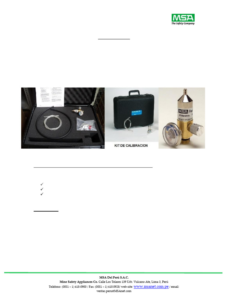 FT - Kit Calibración | PDF
