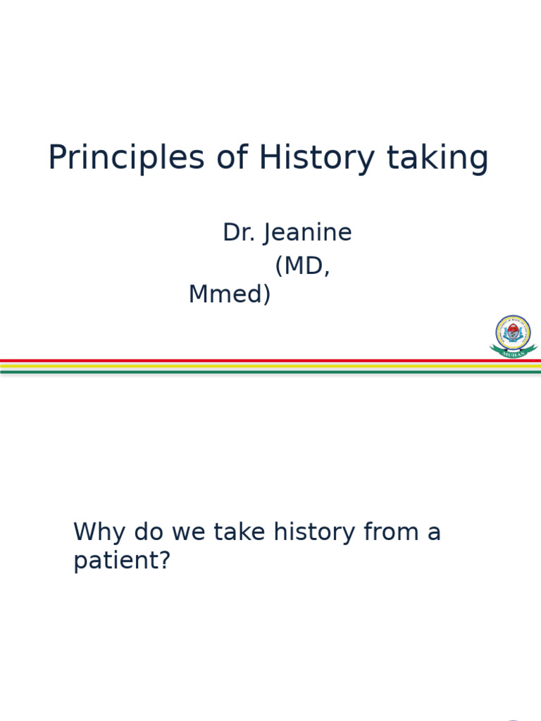 2 . Principles of History Taking | PDF | Patient | Medicine