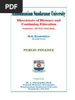 Public Finance Notes (Lecture 1) | PDF | Public Finance | Economics