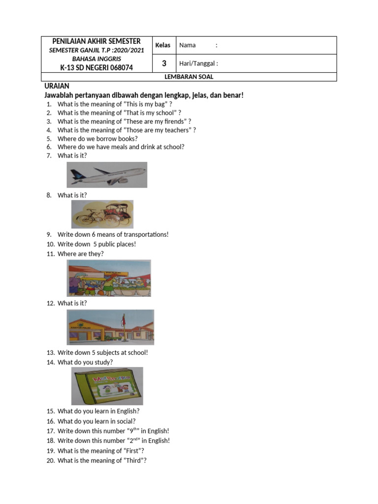 Soal Kls 3 Pdf