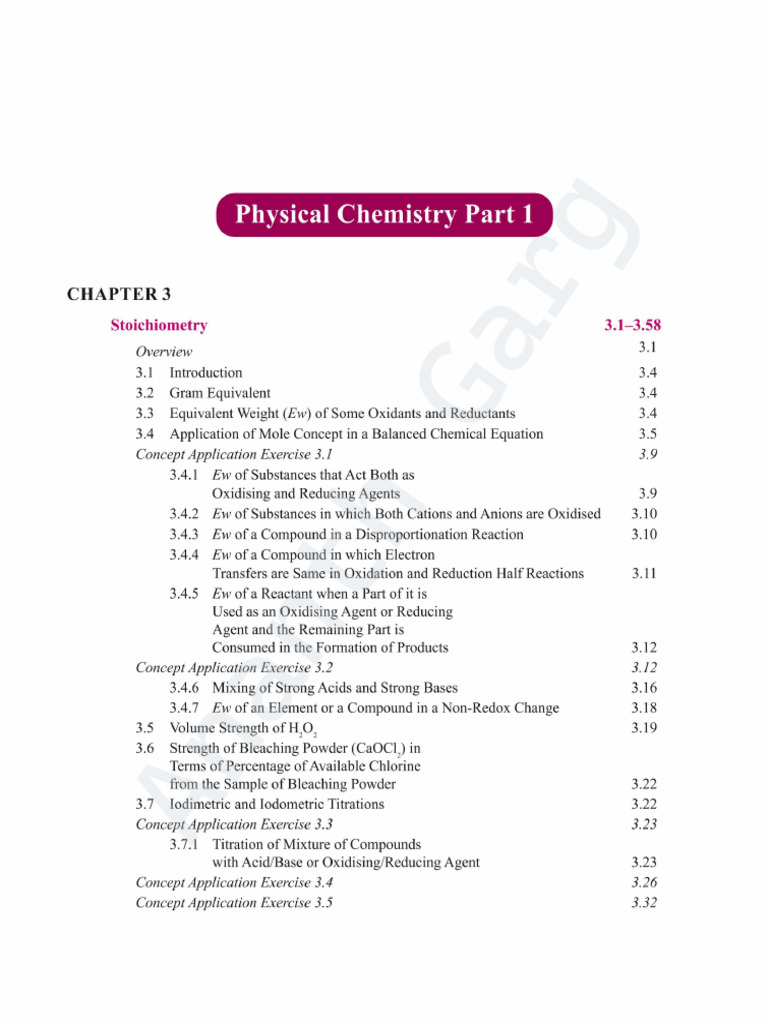3. Stoichiometry Chapter | PDF