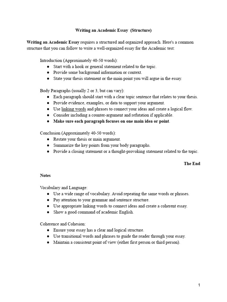 Academic Essay Structure Guide | PDF | Essays | Human Communication