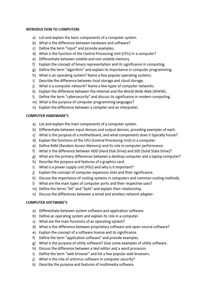 Introduction To Computers 1.1cert | PDF | Computer Data Storage | Graphical User Interfaces