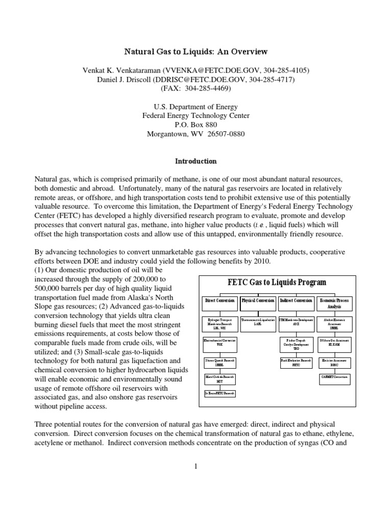 GTL Conversion Processes | PDF | Gas To Liquids | Natural Gas