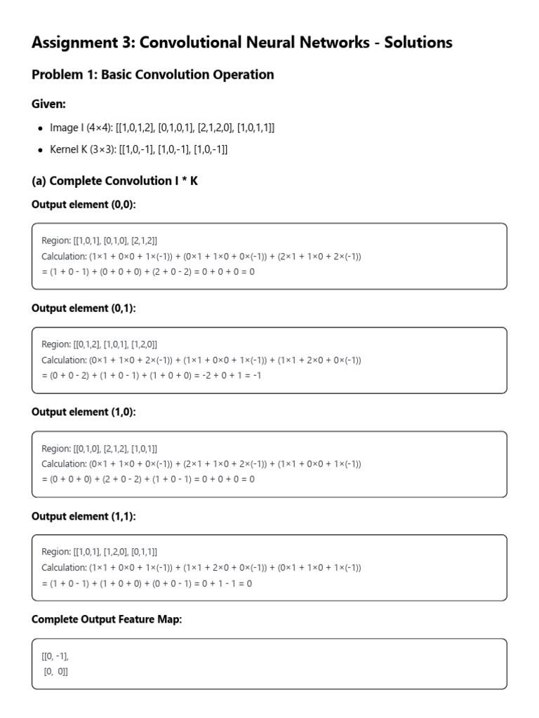CNN Assignment 3 Solutions | PDF | Graphics | Imaging