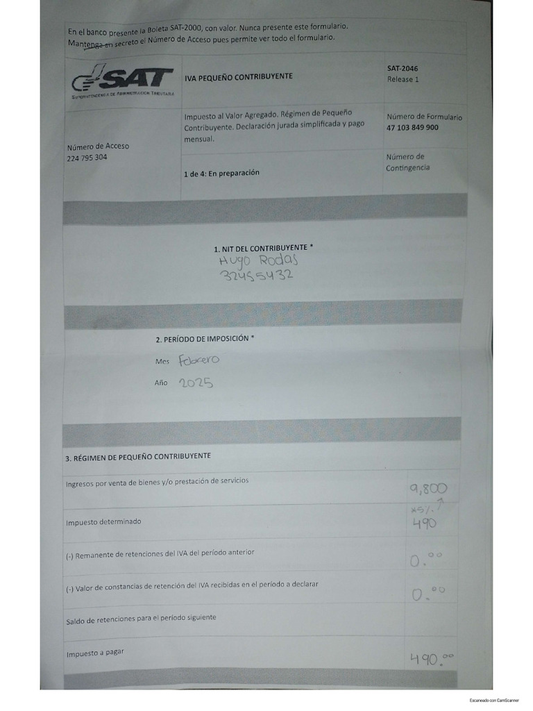 Formularios IVA General | PDF