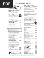 Fallow Restaurant Menu Overview | PDF | Sauce | Pickling