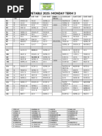 Grade 12 Time Table 2025 | PDF