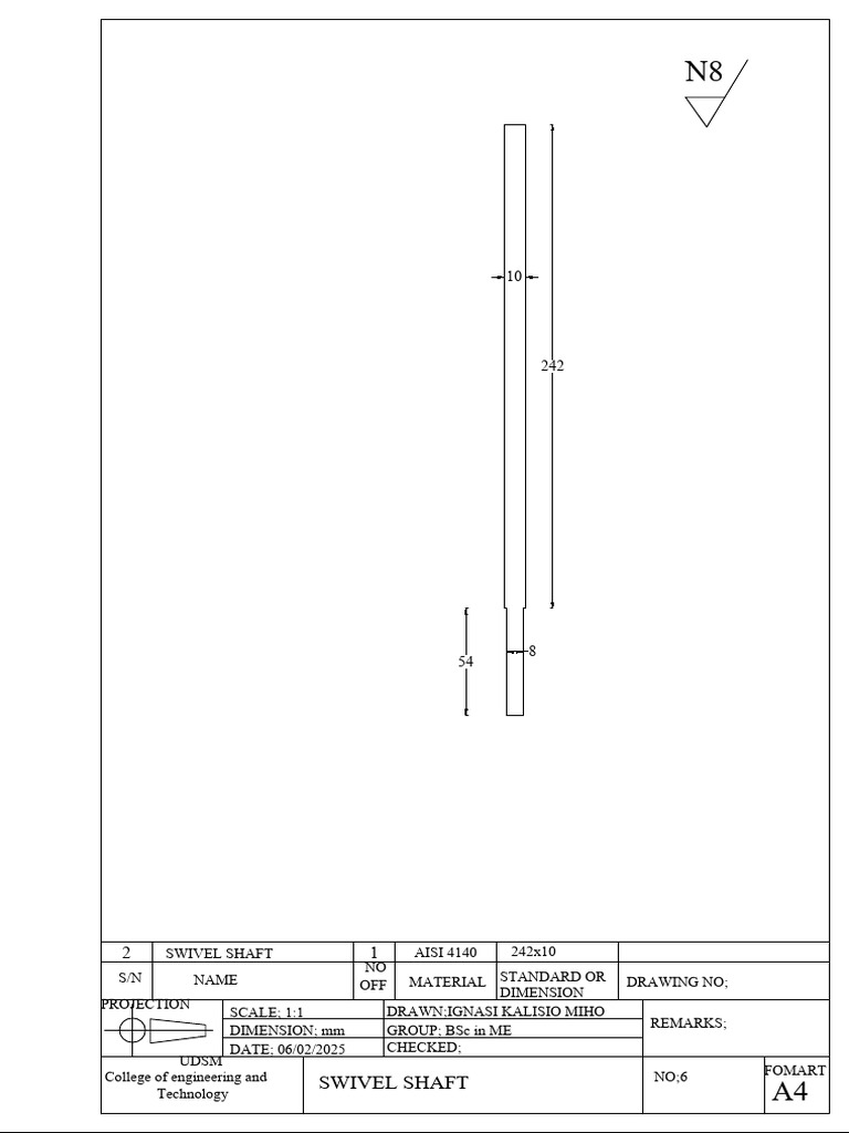 Swivel Shaft | PDF