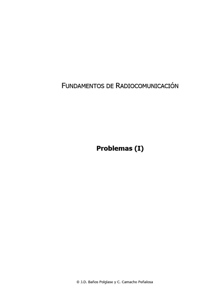 Problemas 1 17-18 | PDF | Antena (Radio) | Polarización (ondas)