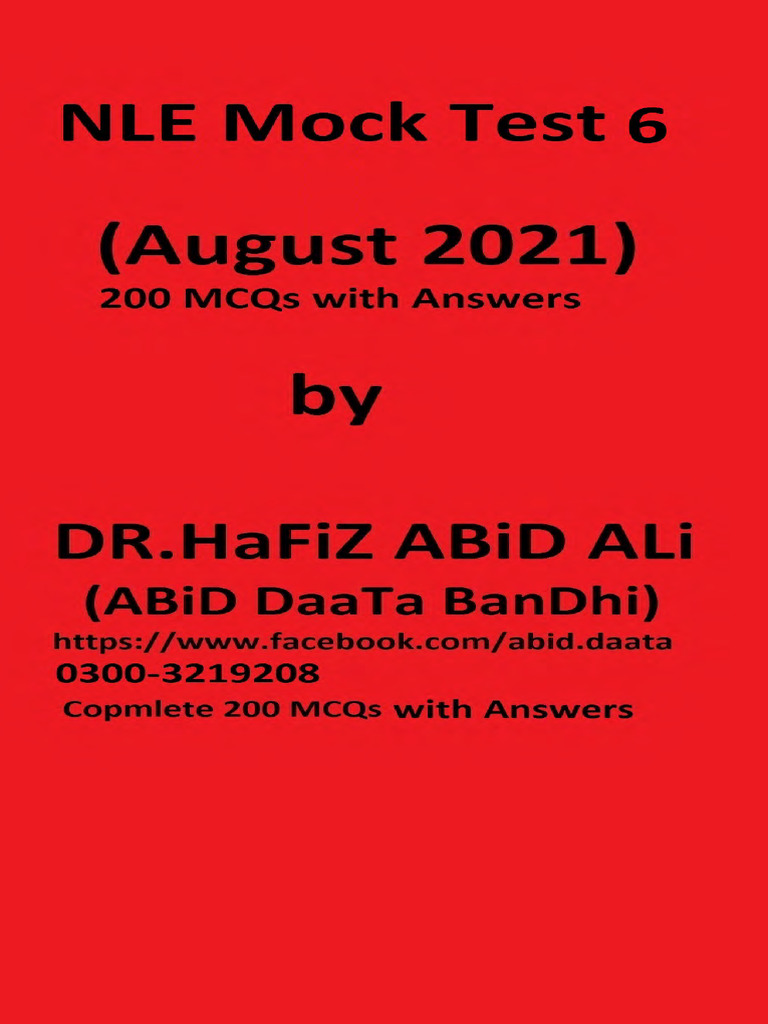 NLE 6 Mock Test With Answers | PDF