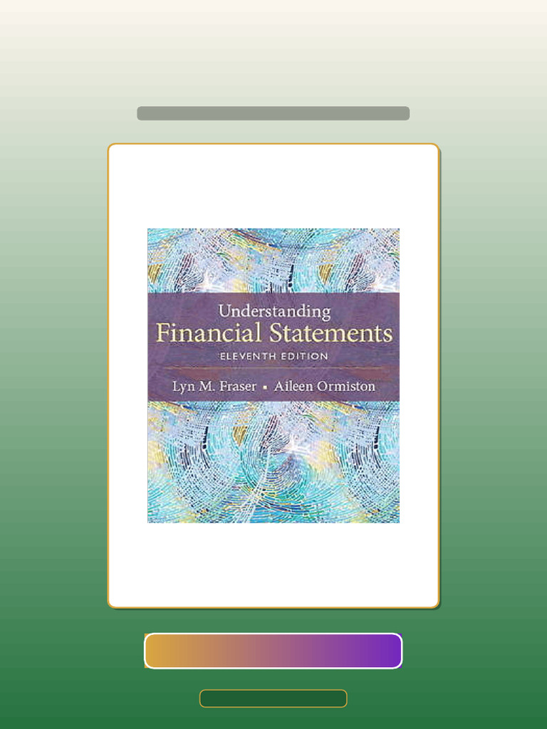 Understanding Financial Statements 11th Edition by Ormiston Frasier A ...