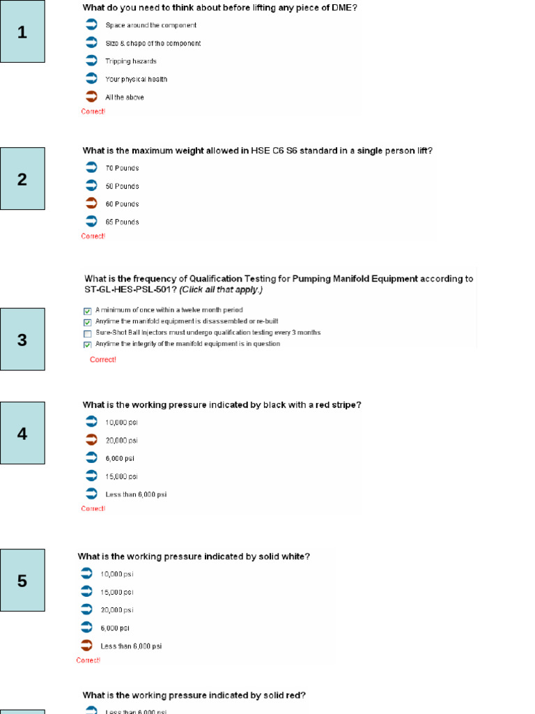 Discharge Manifold Equip. 2 - Safety Items | PDF