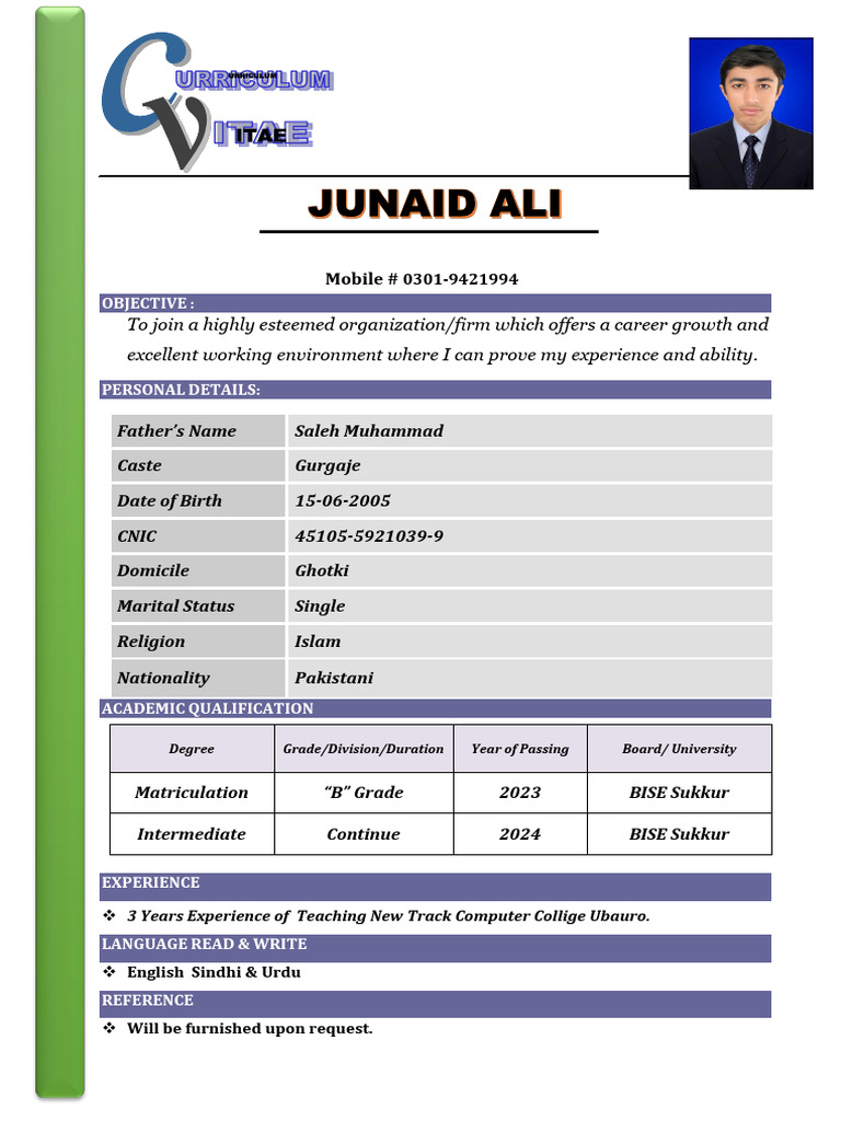 Junaid Ali | PDF