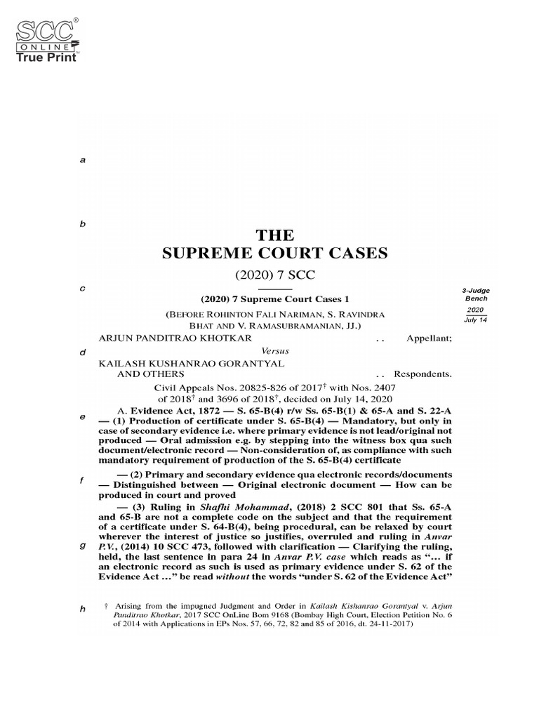 TP 2020 7 SCC 1 86 Rahuls Ias Rediffmailcom 20250725 170520 1 86 | PDF | Buildings And ...