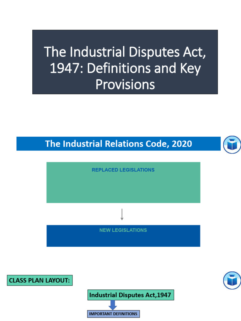 Overview of the Industrial Disputes Act | PDF | Strike Action | Lockout ...