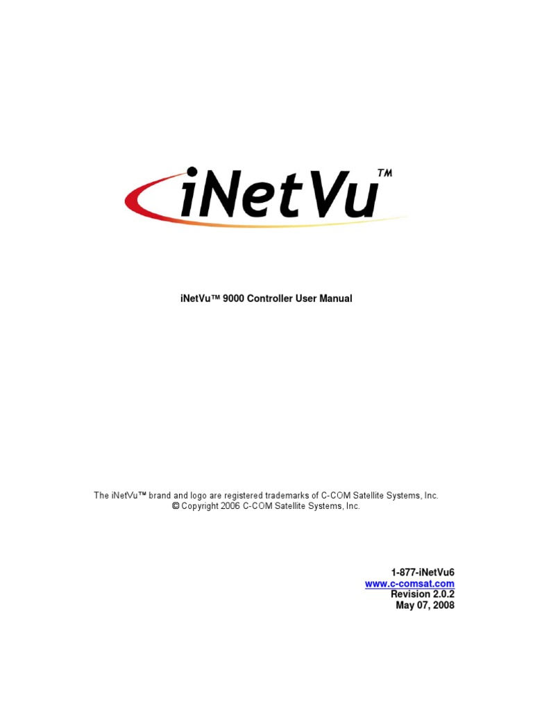 iNetVu 9000 Controller User Manual - Rev 2.0.2 | PDF | Gateway (Telecommunications) | Ip Address