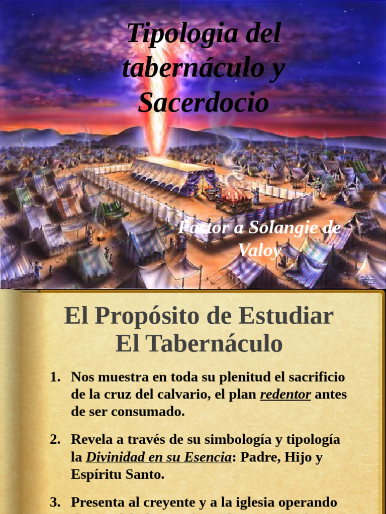 Tipologia Del Tabernaculo | PDF | Tabernáculo | Cristo (título)