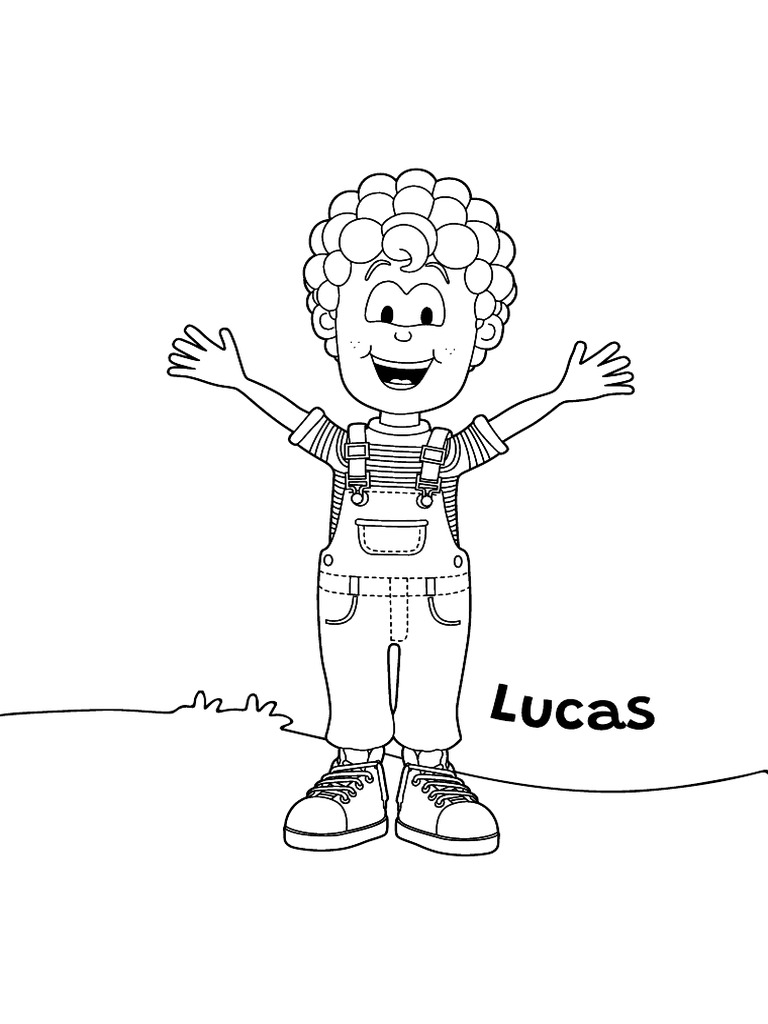 Hojas para Colorear Lucas | PDF