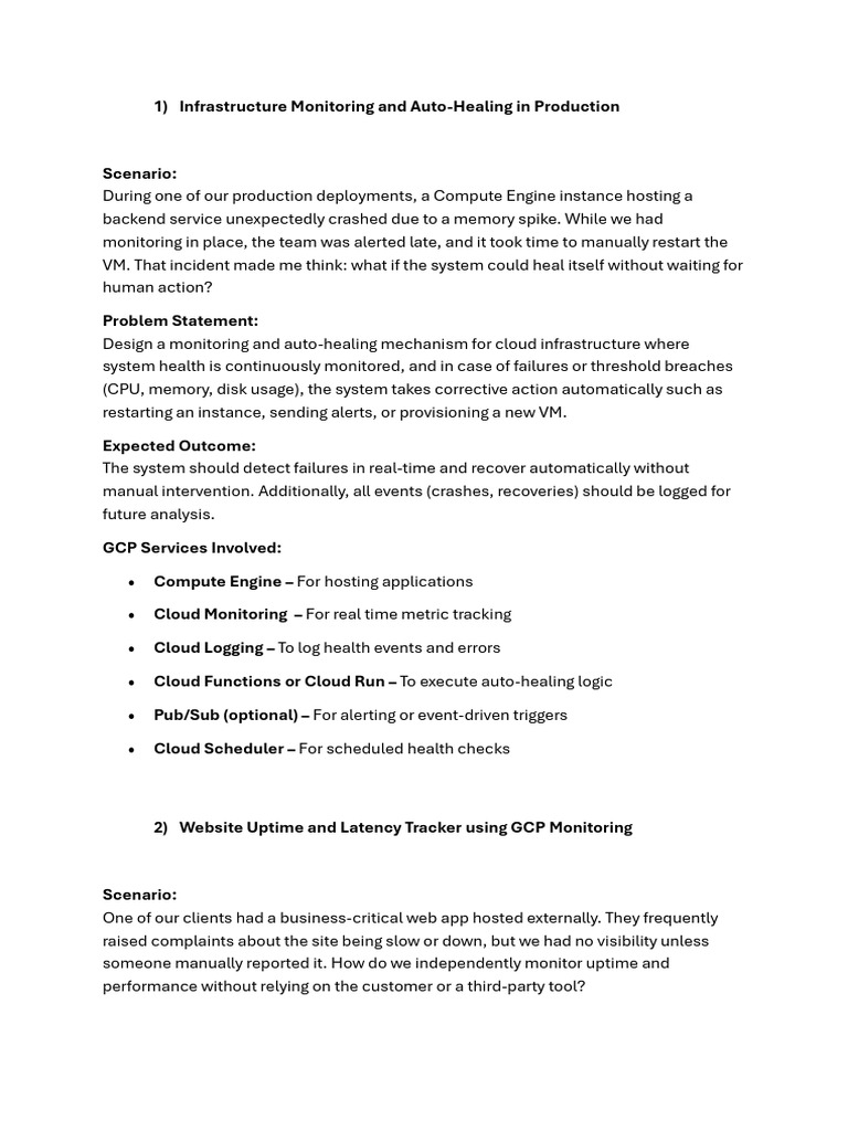 Problem Statements Document | PDF | Cloud Computing | Cache (Computing)
