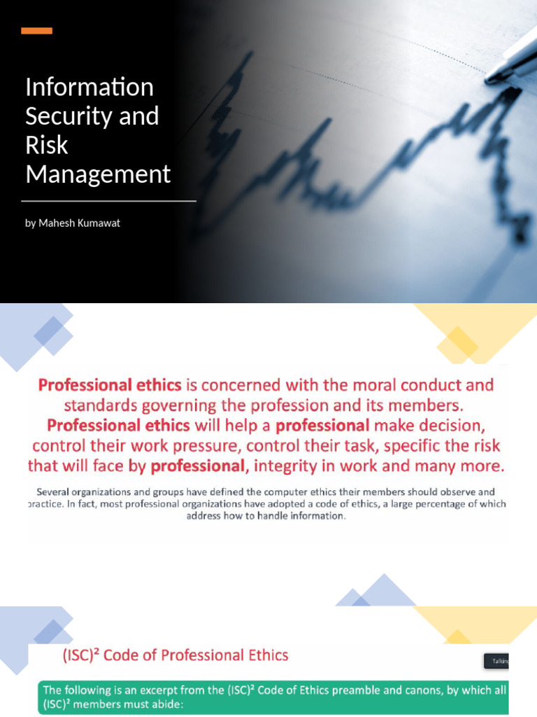 1 Information Security and Risk Management Doamin 1 | PDF