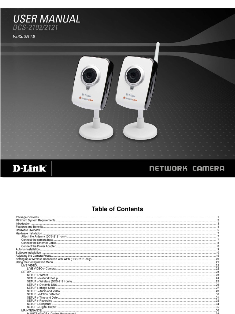 DCS 2102 Manual | PDF | Ip Address | Computer Network