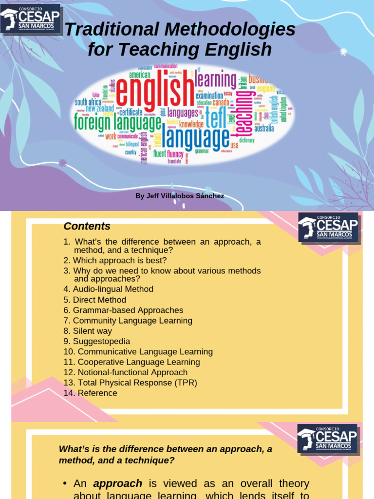 S_03_Traditional Methodologies for Teaching English | PDF | Language ...