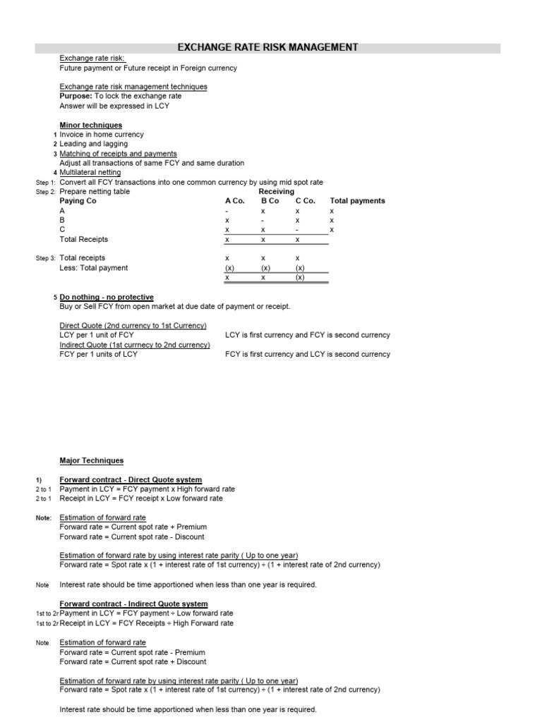 15 Exchange Rate Risk Management | PDF | Option (Finance) | Exchange Rate