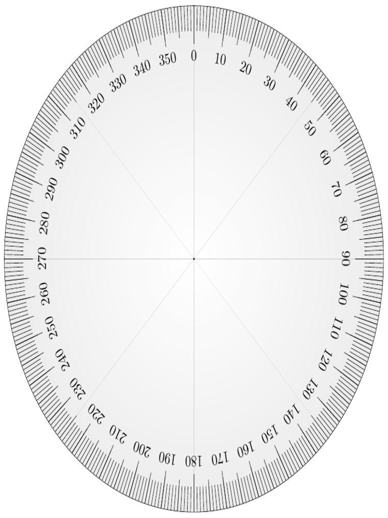 Printable Degree Wheel and Protractor | PDF