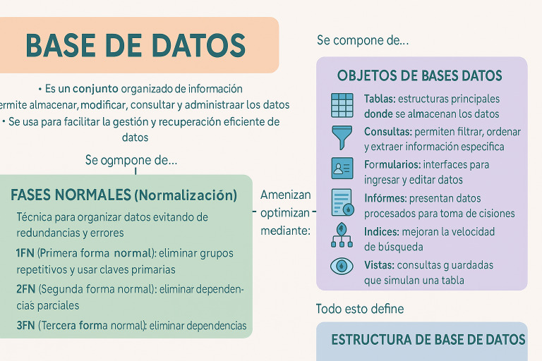 Mapa Conceptual Base de Datos Completo | PDF