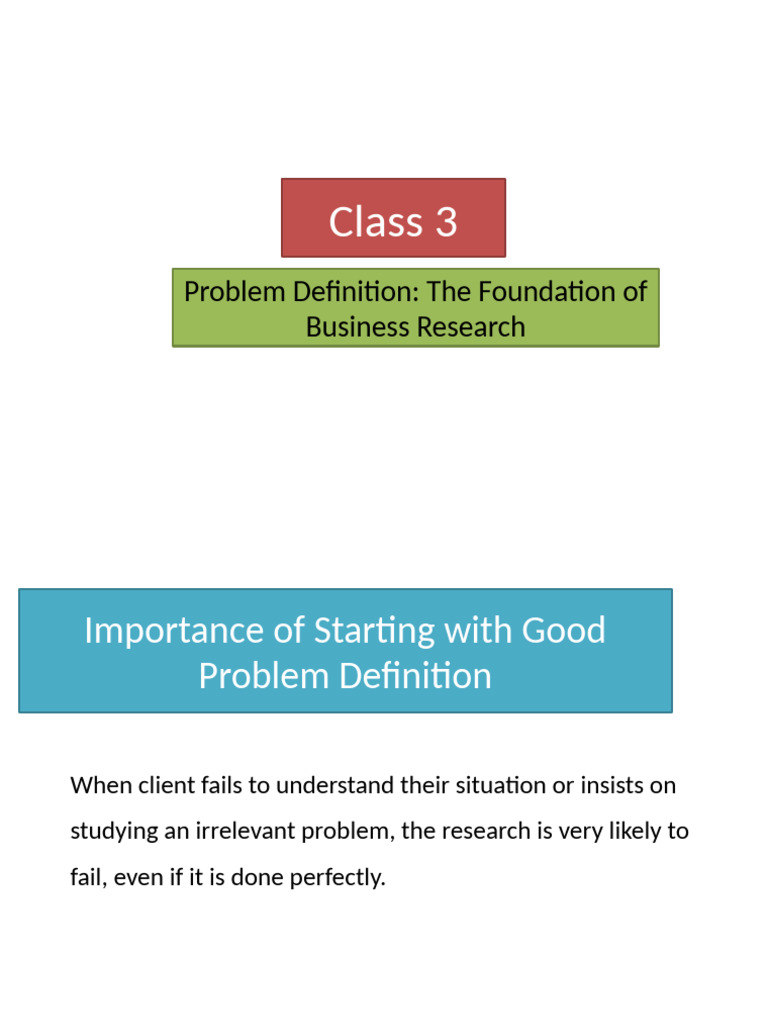 Effective Problem Definition in Research | PDF