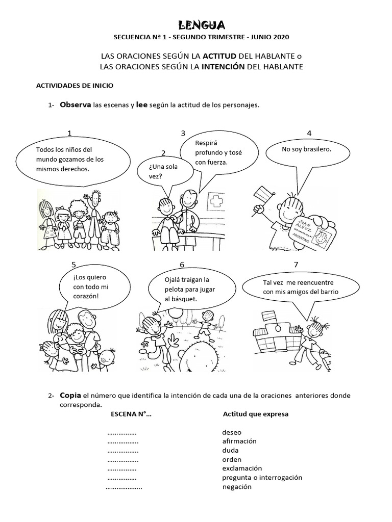 Oraciones Dubitativas en Primaria | PDF
