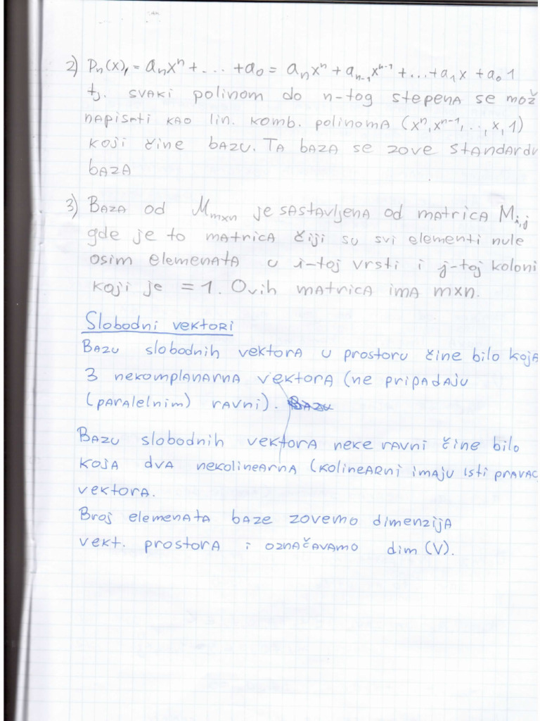 Teorija vektorski potprostori | PDF