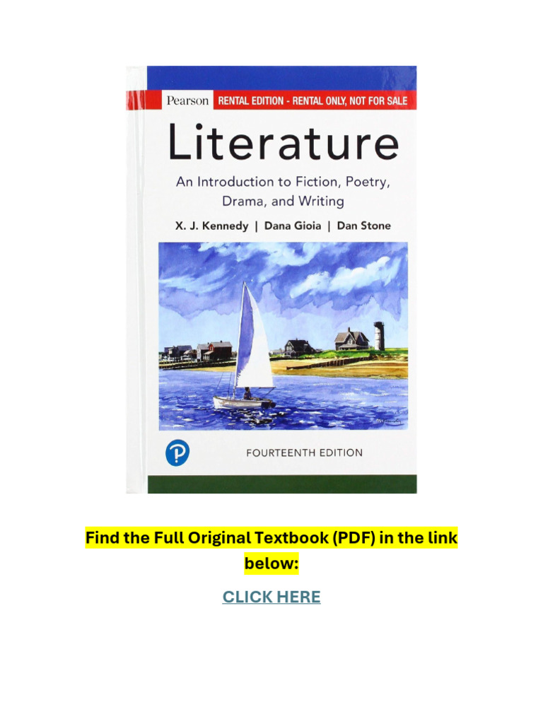 Literature An Introduction To Fiction, Poetry, Drama, and Writing 14th ...
