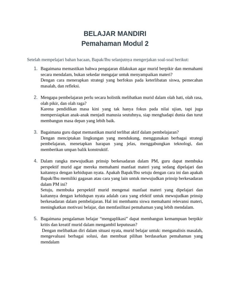 Modul 2 Bm2 Adicita | PDF