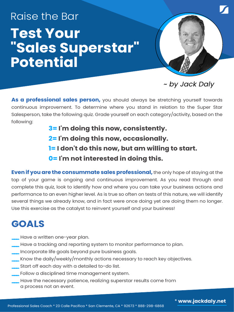 Test Your Sales Superstar Potential! - Hyper Sales Growth Quiz - GI ...