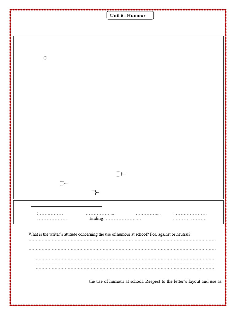 Argumentative Letter - MODEL | PDF | Humour | Cognition