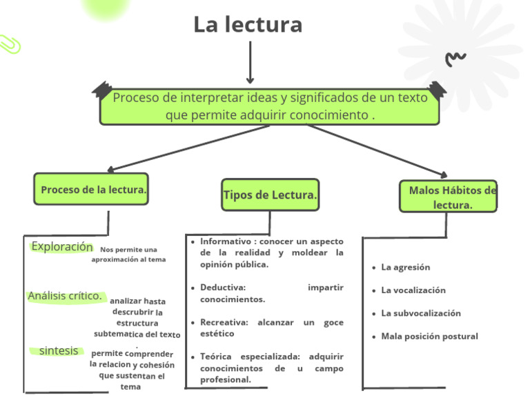 Organizador Grafico de La Lectura | PDF