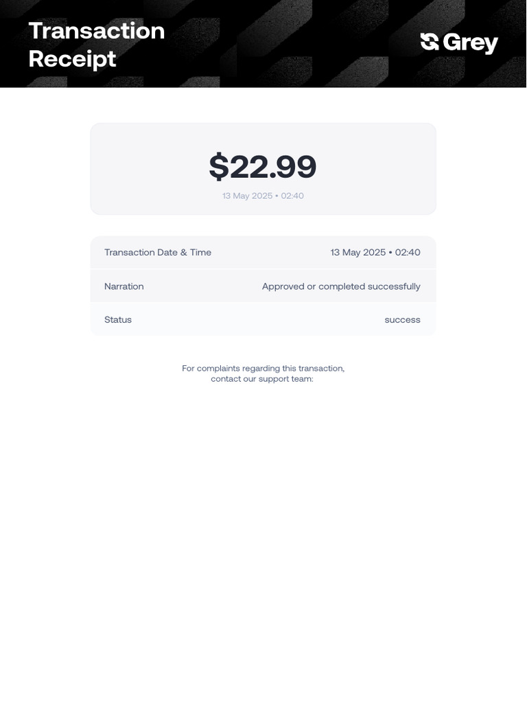 Transaction Receipt | PDF