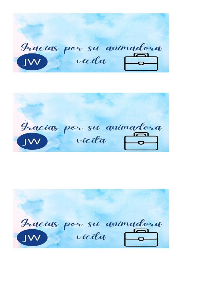 Doc1 Gracias por su vicita | PDF