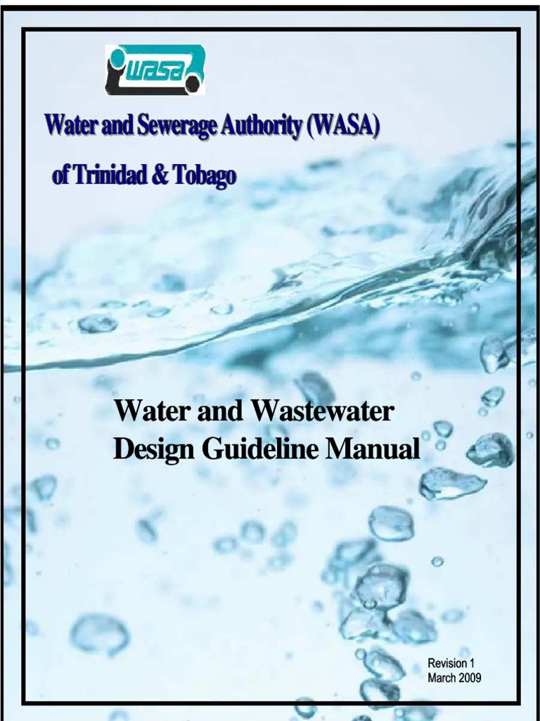 Trinidad and Tobago Water Design Manual | PDF | Fresh Water | Hydrology