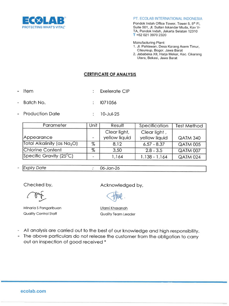 Exelerate Cip 071056 | PDF