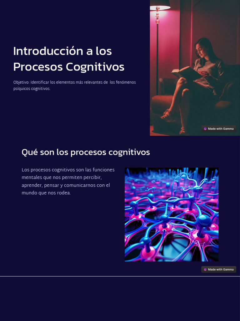 Introduccion A Los Procesos Cognitivos | PDF | Pensamiento | Cognición