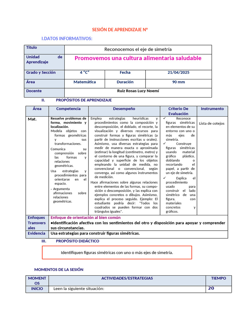 SIMETRIA | PDF | Simetría | Aprendizaje