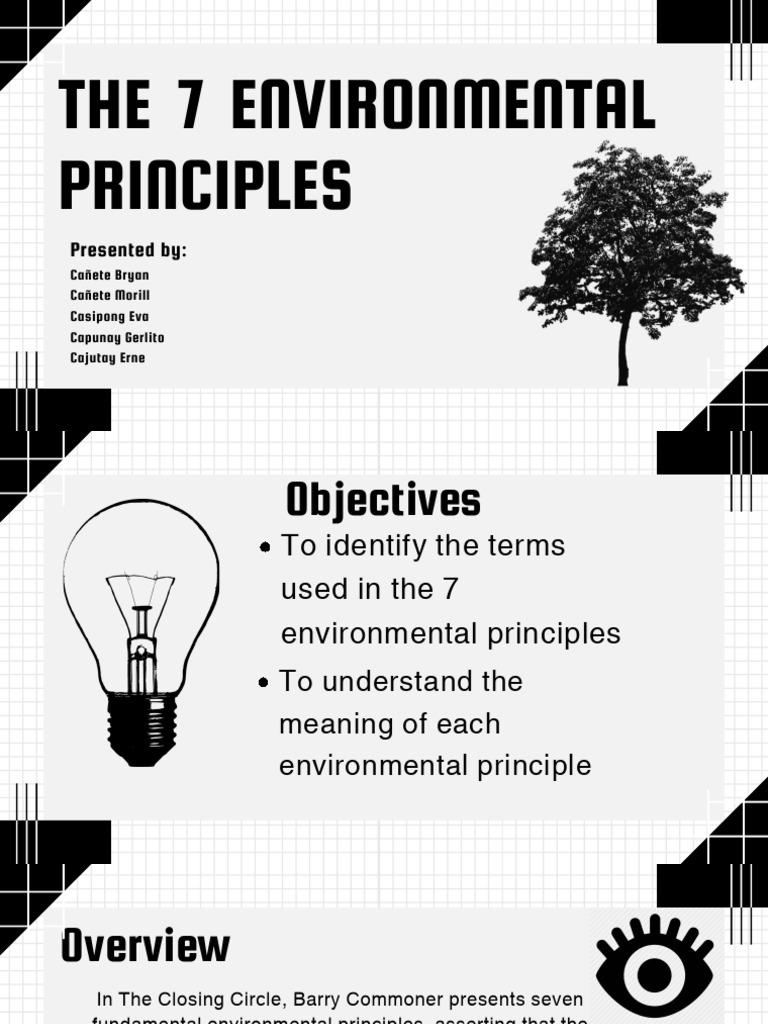 830 MWF The Seven Environmental Principles Group 3 Final | PDF ...