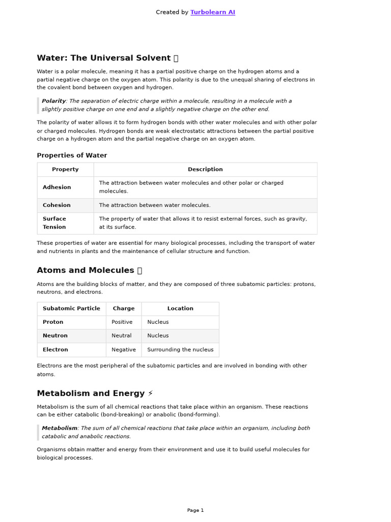 Understanding Biological Molecules | PDF | Nucleic Acids | Proteins